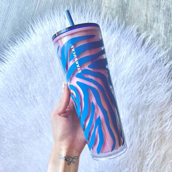 Starbucks | Dining | Starbucks Zebra Tumbler With Straw Summer 22 Cup ...